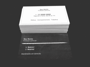 Cartão de Visita Professor Particular - Modelo 02 - Como Fazer Cartão ...